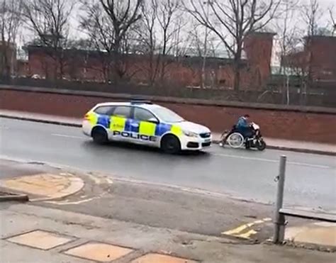 Sheffield News Woman In Wheelchair Leads Police On Hilarious Blue