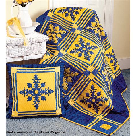 In Praise Of Blue And Yellow Quilt Yf 114e Downloadable Pattern