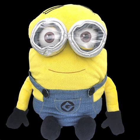 Despicable Me Minion Bob Plush Stuffed Toy With Goggles 18 Yellow Blue