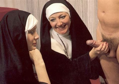 Two Slutty Retro Nuns Sharing The Gardener Xxx Dessert Picture 6