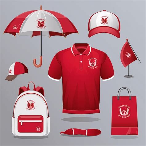 Premium Vector A Variety Of Branded Items