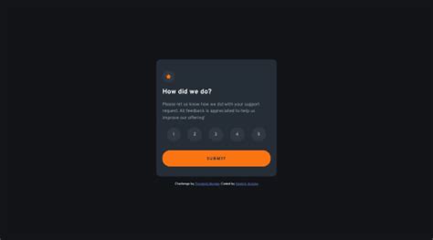 Frontend Mentor Responsive Interactive Rating Component Coding