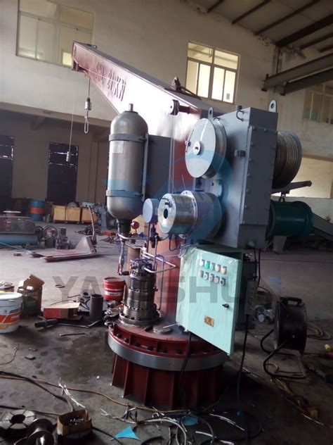 Single Arm Slewing Boat Raft Davit Crane For Rescue Boats Welcome To Yan Shun Marine