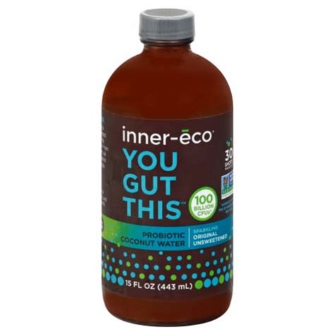 Inner Eco® Sparkling Original Unsweetened Probiotic Coconut Water 15