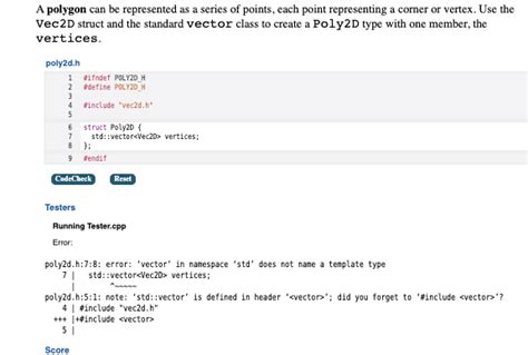 Solved A Polygon Can Be Represented As A Series Of Points Chegg