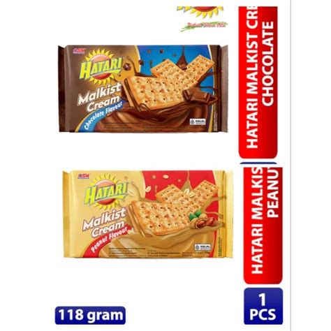 Jual Hatari Malkist Cracker Cream Peanut Coklat 108 Gram Shopee