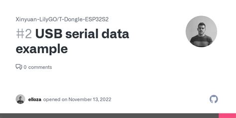 Usb Serial Data Example · Issue 2 · Xinyuan Lilygot Dongle Esp32s2