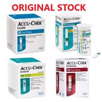 ORIGINAL Accu Chek Guide Instant S Performa Active Strip 10 S 25s 50s ACCU CHEK