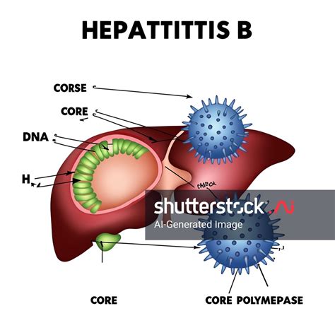Simple Diagram Showing Structure Hepatitis B Ai Generated Image 2592016629 Shutterstock