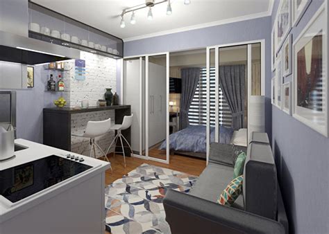 Дизайн квартиры студии 25 м2 Сингапур — Идеи интерьеров