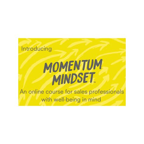 Introducing Momentum Mindset An Online Course For Sales Professionals With Wellbeing In Mind
