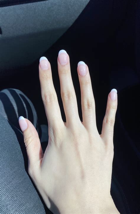 Round French Tip Nails Artofit