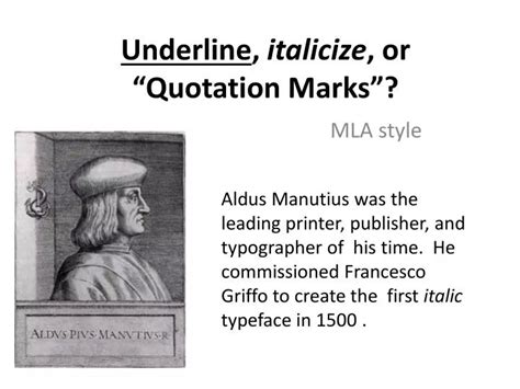 PPT Underline Italicize Or Quotation Marks PowerPoint