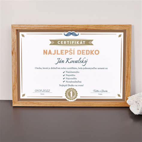 Certifikát Super Dedko Mytsk