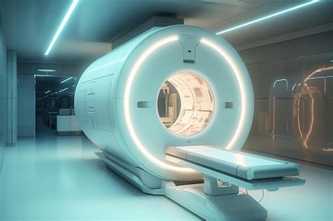 병원 Mri 의료기기에서의 자기공명영상 스캔 Generative Ai 프리미엄 사진