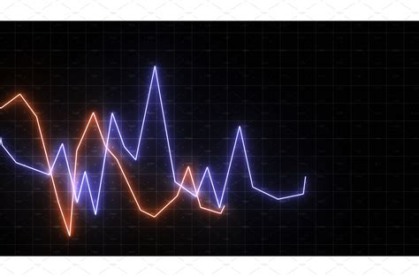 Colorful Moving Chart Lines Motion Illustrations ~ Creative Market
