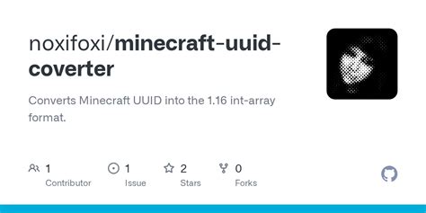 GitHub Noxifoxi Minecraft Uuid Coverter Converts Minecraft UUID Into The Int Array Format