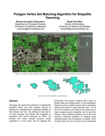 Polygon Vertex Set Matching Algorithm For Shapefile Visualization