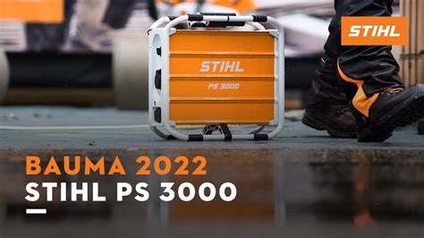 Strom Für Unterwegs Der Stihl Ps 3000 Auf Der Bauma 2022 Youtube