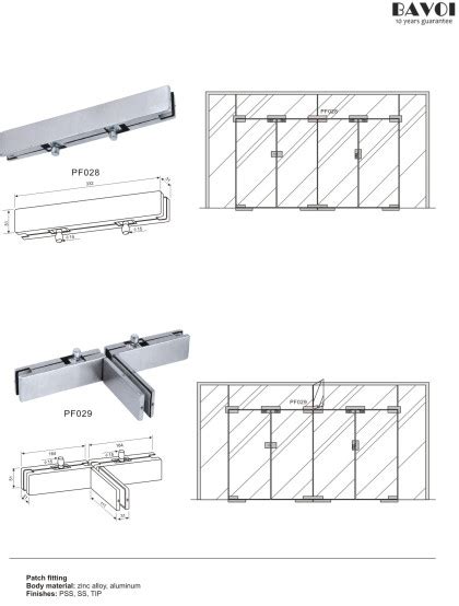 Patch Fitting China Shower Door Hinges Manufacturer