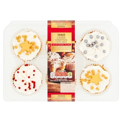 Tesco Christmas Cupcakes 6 Pack Tesco Groceries