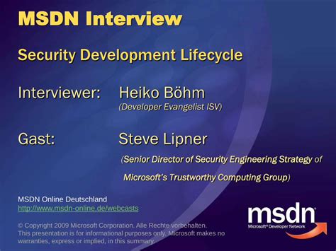 Pdf Msdn Interview 20090707interview