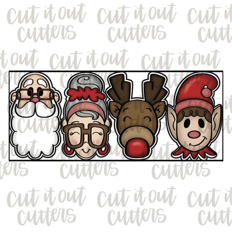 Christmas Pals Cookie Stick Cutter Set Cut It Out Cutters