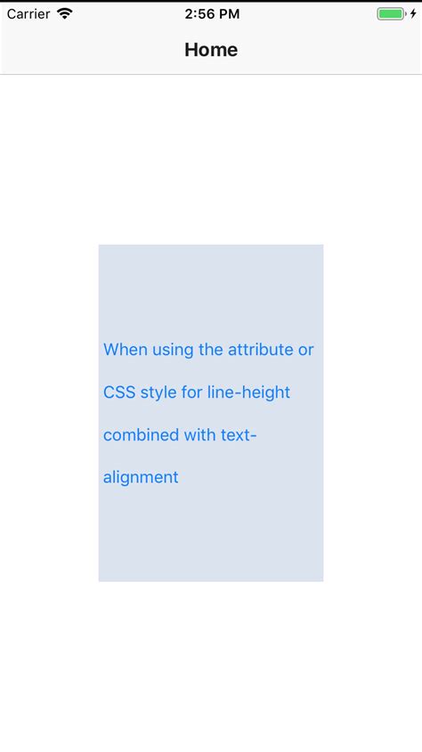 Line Height Property Breaks Text Alignment On Button Ios · Issue 6429 · Nativescript