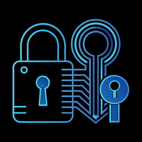 Premium Vector Security Concept Key And Padlock Dotes Line Pattern