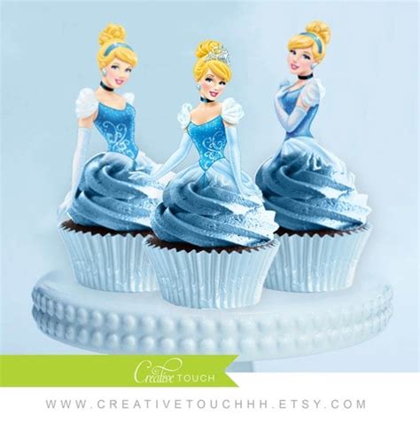 Cinderella Cupcake Toppers Princess Cinderella Disney Princess