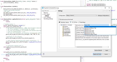 Solved Compiler Optimisation Issue Remove Used Functions Stmicroelectronics Community