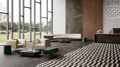 Tessellating Shapes Create Geometric Patterns In Studio Moods Flooring