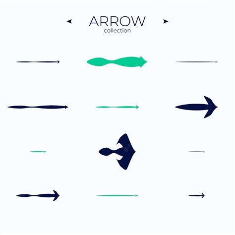 Premium Vector Line Arrow Icon Set Line Icons Collection Modern Vector Symbols