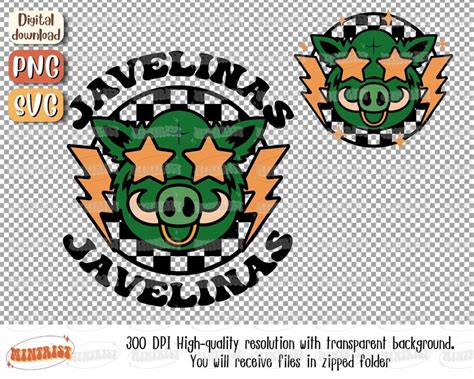 Javelina Mascot Svg Javelinas Svg Mascot Png Football Png Etsy