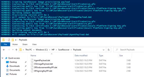 Hp Sure Recover Custom Setup Part 5 Hp Secure Platform Payload Files Garytown Configmgr Blog