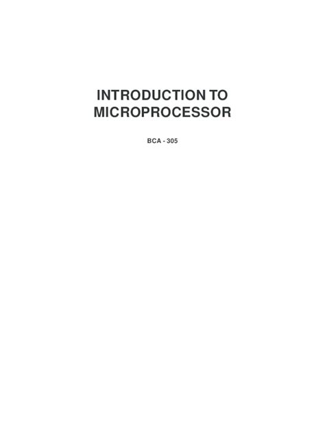 pdf introduction to microprocessor rahul yadav