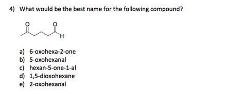 Solved 4 What Would Be The Best Name For The Following