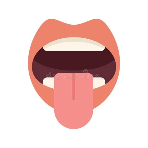 Open Mouth Sticking Out Tongue Stock Illustrations 436 Open Mouth
