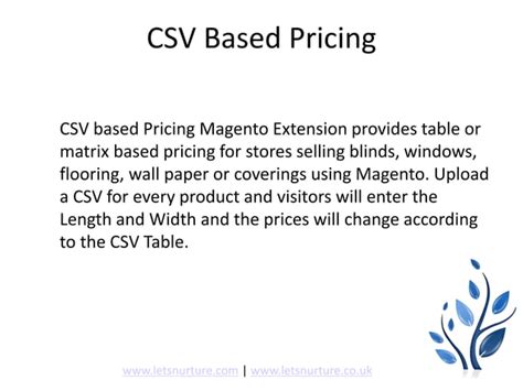 Setup Csv Based Pricing In Magento Ppt