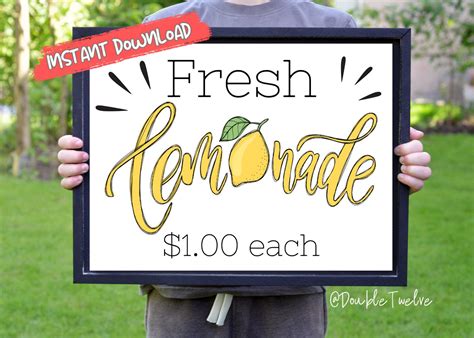Lemonade Stand Sign Printable Free Free Printables Templates