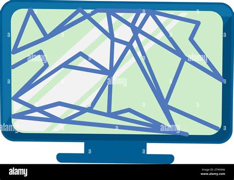 Separation Of Cracked Computer Monitor Electronic Home Devices