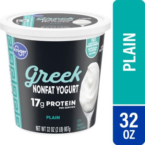Kroger® Plain Nonfat Greek Yogurt Tub 32 Oz Fred Meyer