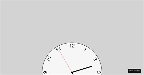 Js Clock Codesandbox
