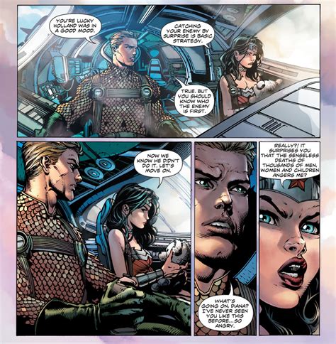Aquaman Giving Wonder Woman Advice Comicnewbies