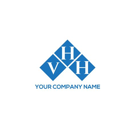 Vhh Letter Logo Design On White Background Vhh Creative Initials