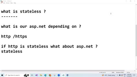 Asp Net Mvc5 Mvc Core Day 29 What Is Stateless Depending On