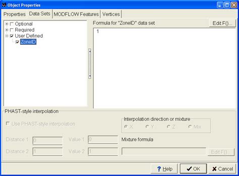 Data Sets Tab Of The Object Properties Dialog Box Download