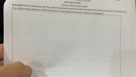 solved midterm examq 2 20 ﻿which data types can be used