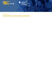 BSBMKG433 Assessment Task 2 Docx BSBMKG433 Undertake Marketing