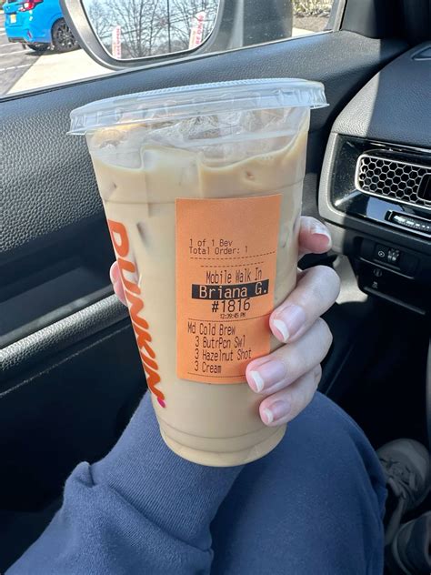 Dunkin Donuts Iced Coffee Order Butter Pecan Artofit